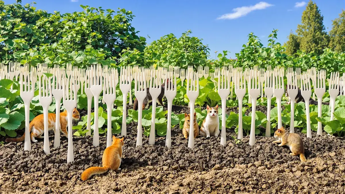 Steek een plastic vork in je moestuin: een truc die je tuin kan veranderen